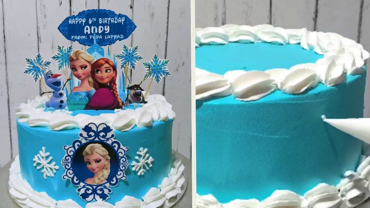 Disney Frozen Cake Design💖 | Cake Decorating ideas | easycake | Elsa ...