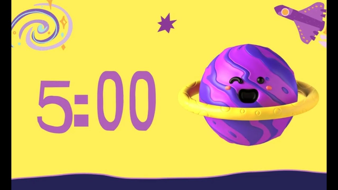 5 Minute Science/Space Theme Timer with Music - YouTube