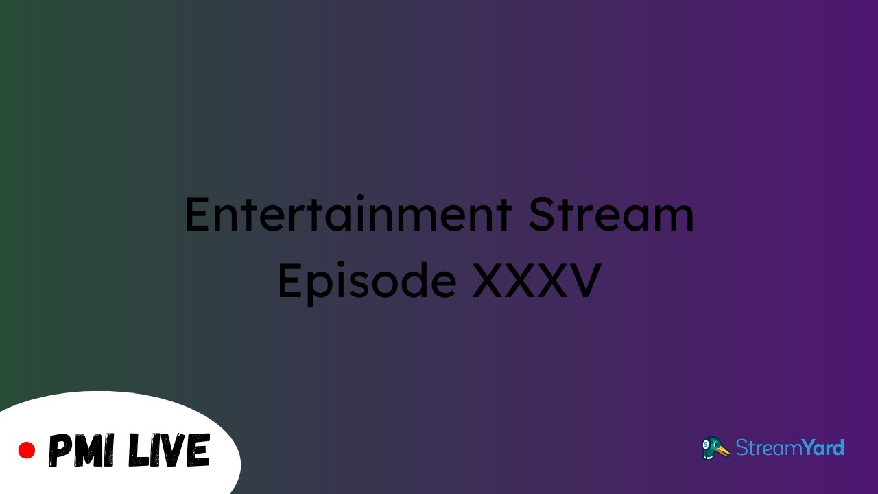 Published Media LIVE! | Entertainment Stream, Episode 35 - YouTube