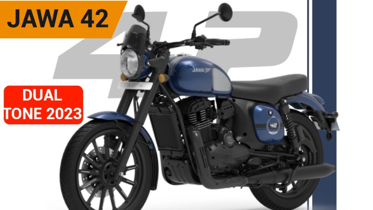 2023 New Jawa 42 Dual Tone BS7 Model Launched😱Big Changes? New Color ...