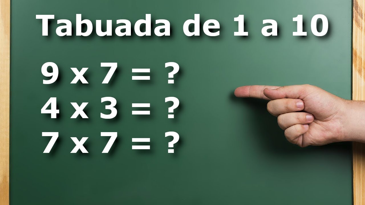 Decore a Tabuada com este vídeo - (tabuada de 1 a 10) - YouTube