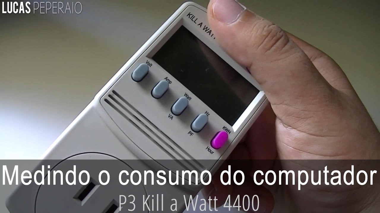 Estudo: Medindo o consumo do computador - P3 Kill a Watt 4400 ...