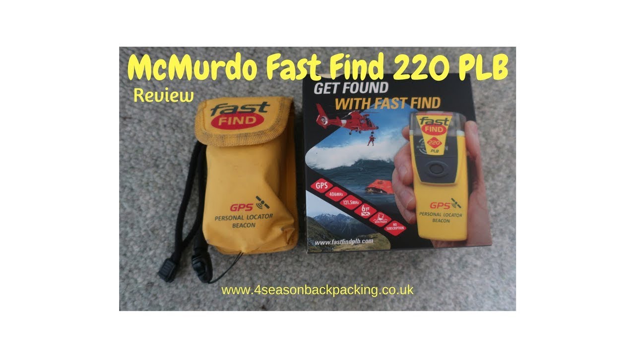 McMurdo Fast Find 220 PLB (Personal Locator Beacon) review - YouTube
