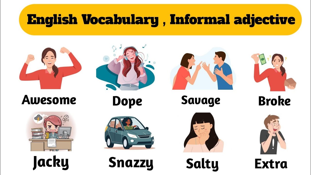 English Vocabulary with Sentence| Informal Adjective | Advanced ...
