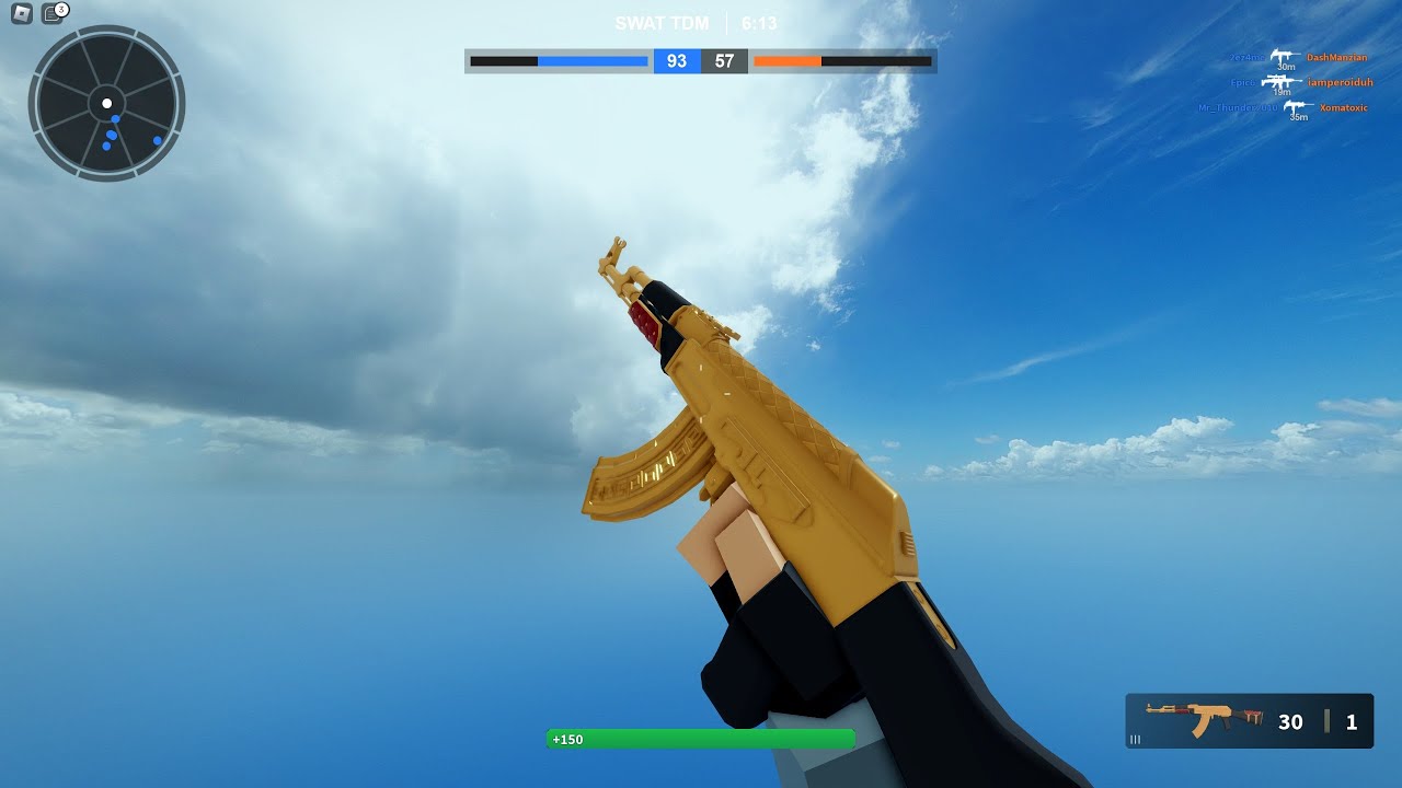AK-47 Gilded Legendary Skin [Roblox Bad Business] - YouTube