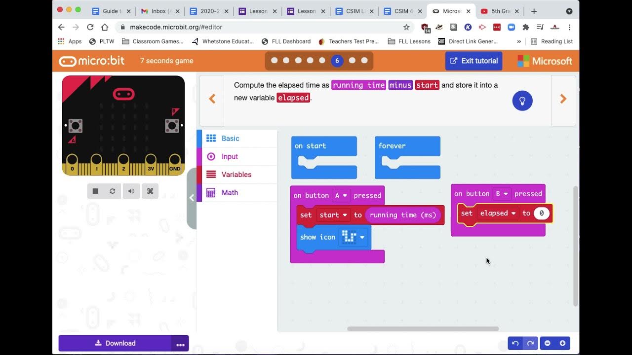 Makecode 7 Seconds Game Tutorial - YouTube