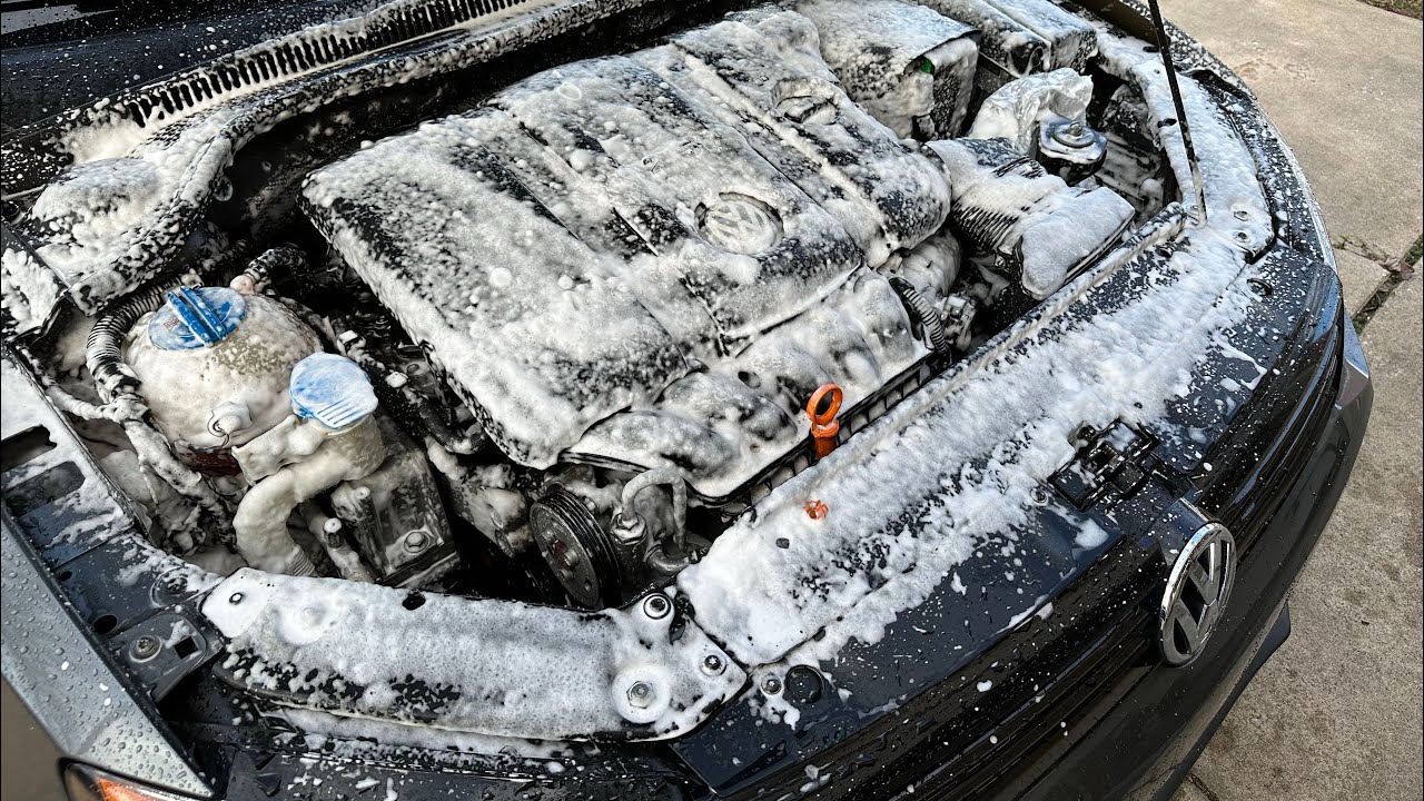 GOT A DIRTY ENGINE?? How to SAFELY CLEAN your engine bay- Mk6 VW Jetta ...
