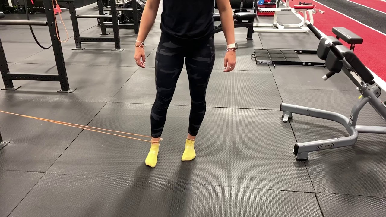 Band Standing Adduction (Front) (Warm Up) - YouTube