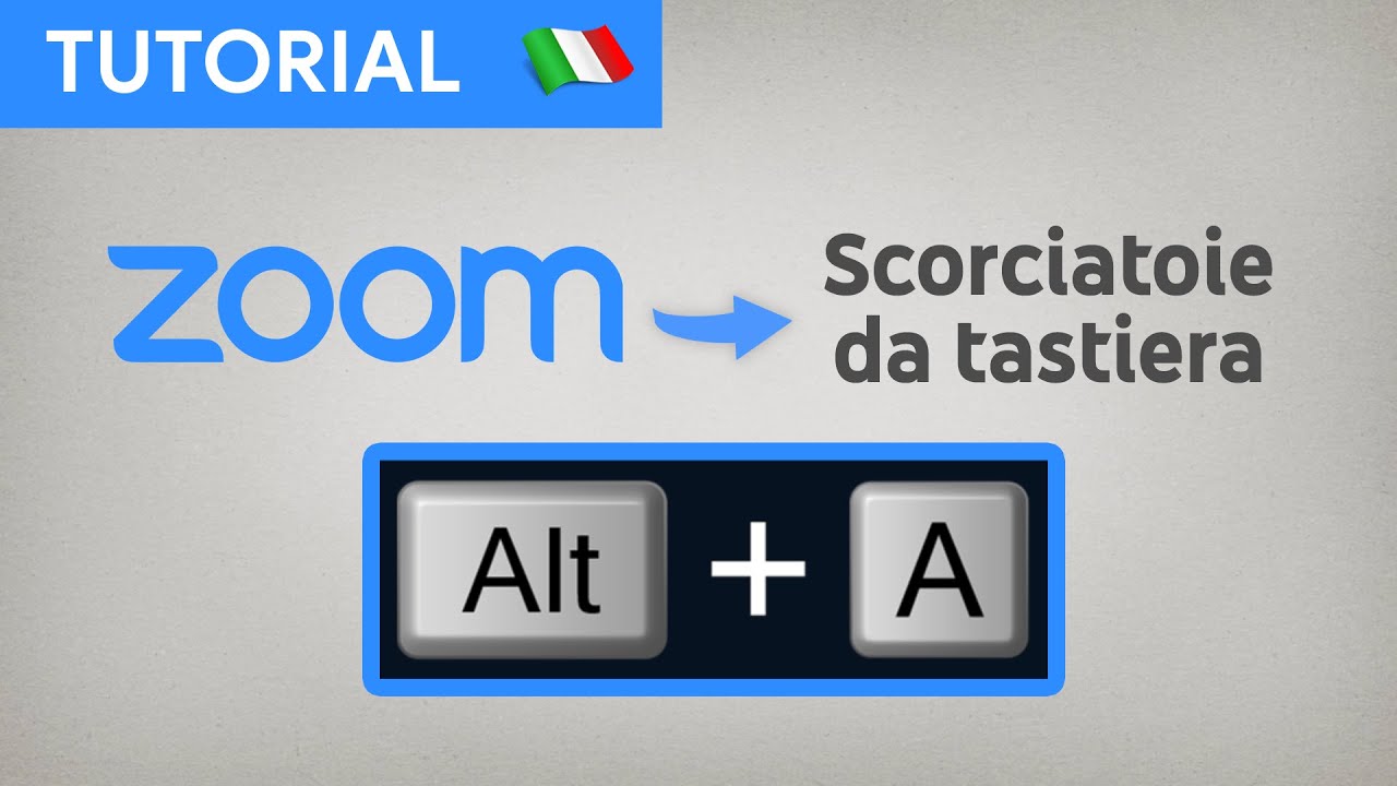 Zoom Tutorial #64 — Scorciatoie da Tastiera - YouTube