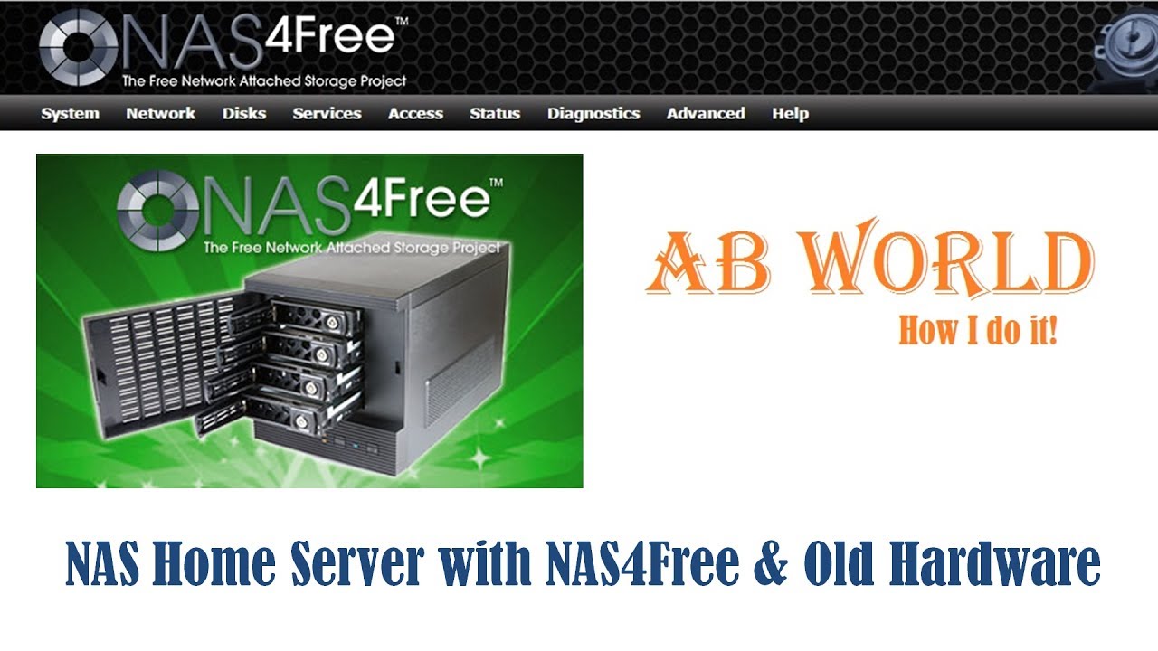 NAS4Free Setup and Installation - YouTube