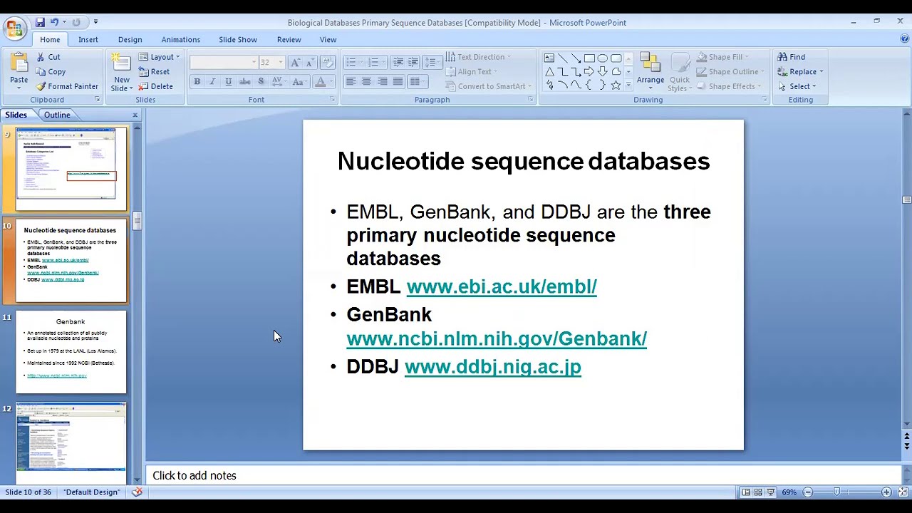 Nucleic Acid Databases DDBJ AND EMBL - YouTube