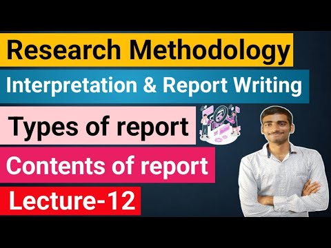 Research Methodology | Lecture-12 Report Writing |IMRAD format|Types ...