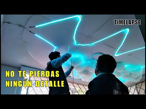 TECHO de NUBES LED | Paso a paso | Timelapse 2022 - YouTube