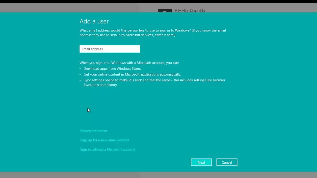 How to add user account on windows 8? - YouTube