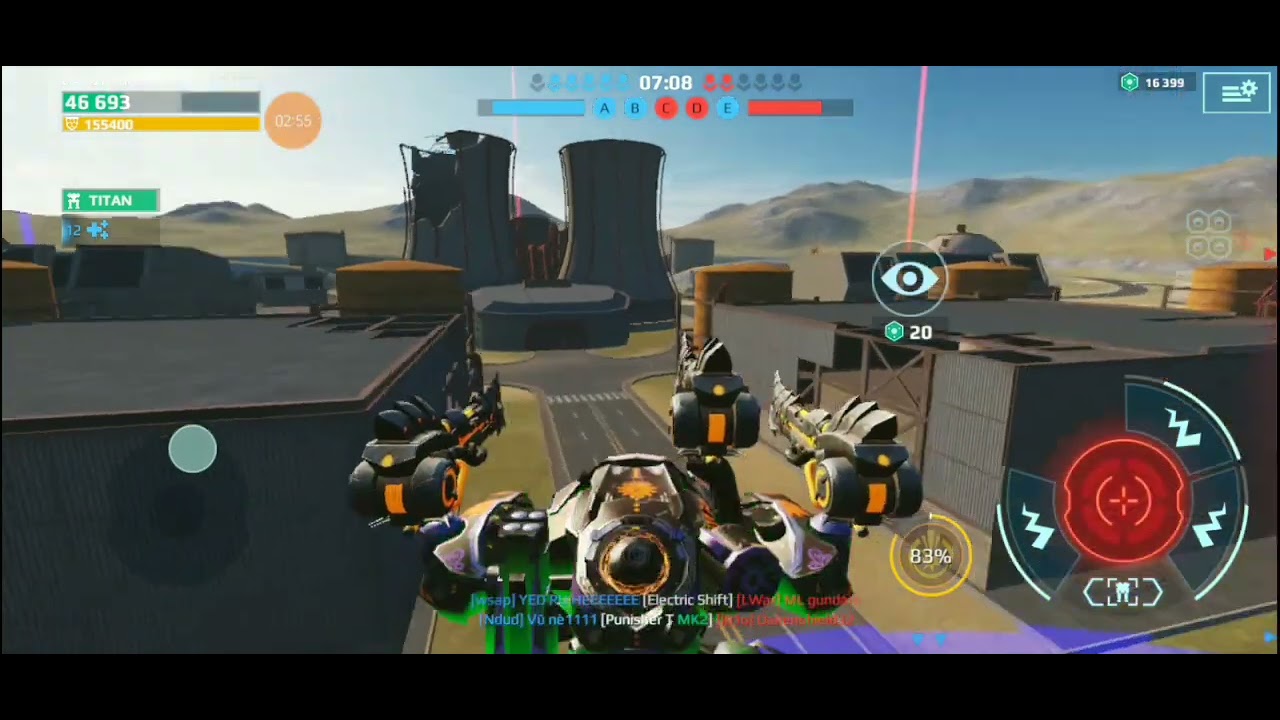 [War Robots] Erabus 3 viper càn quét team bạn. Fafnia dragon hạ 3 titan ...