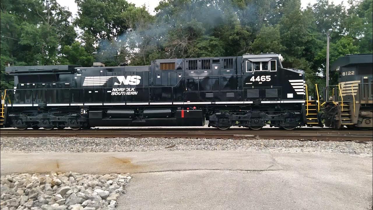 NS 4465 Ex OLS 9256 trails 2nd on NS 200 (READ DESCRIPTION) - YouTube