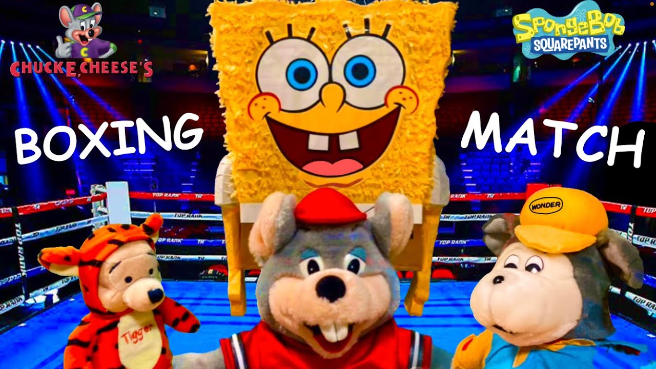 SpongeBob VS. Chuck E. Cheese: BOXING MATCH - Plush Parody (Part 3 ...