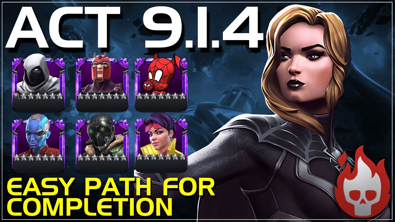 MCOC: Act 9.1.4 - Easy Path For Completion - Void Vs Black Widow CV ...
