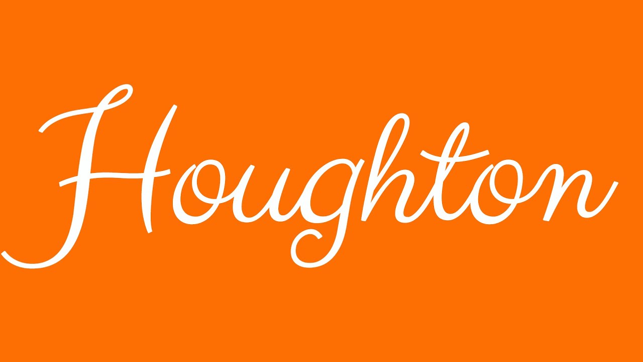 Learn how to Sign the Name Houghton Stylishly in Cursive Writing - YouTube