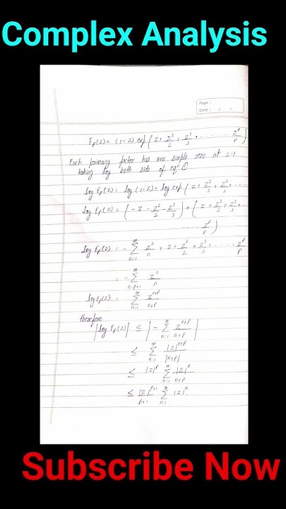 Factorisation of entire function#maths#msc - YouTube