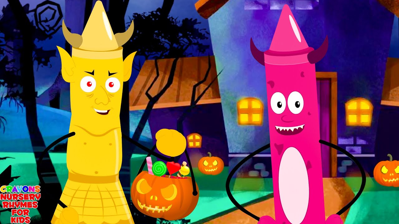 Knock Knock Trick Or Treat - Halloween Cartoon Song for Kids - YouTube
