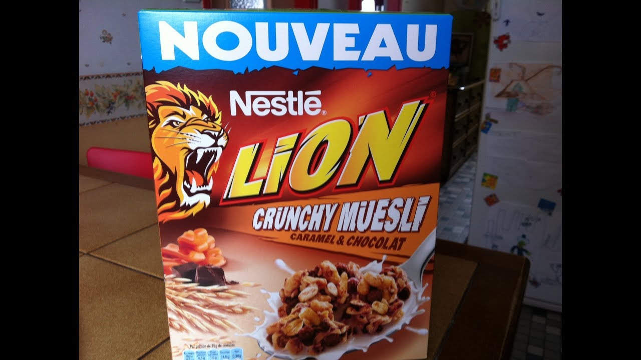 New NESTLE LION CRUNCHY MUESLI - USFOODS72 FRANCE. - YouTube