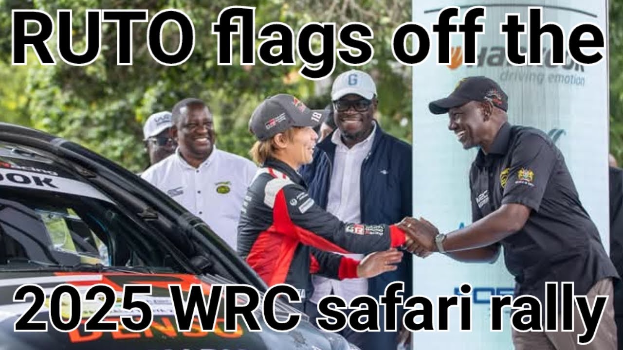 RUTO flags off the 2025 WRC safari rally at City Hall, Nairobi - YouTube