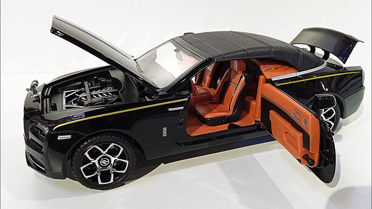 1:32 Rolls Royce Phantom Alloy Scale Car Model Diecast Car Black - YouTube