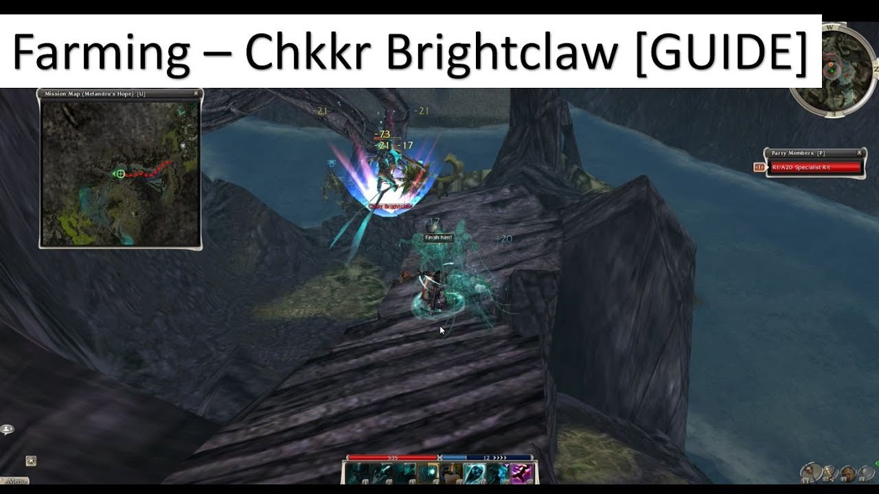 Guild Wars Farming - Chkkr Brightclaw(Elite Rit Tome) [Guide] - YouTube