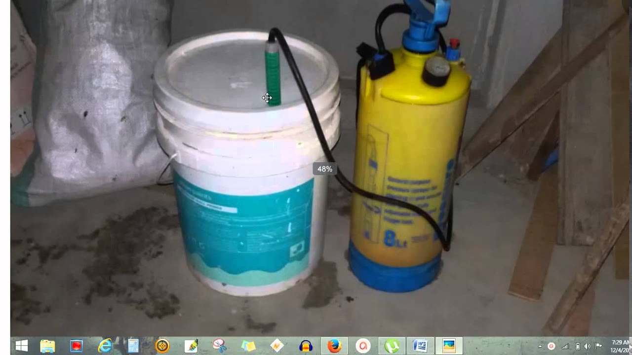 Homemade bio-gas digester plant, prototype. - YouTube