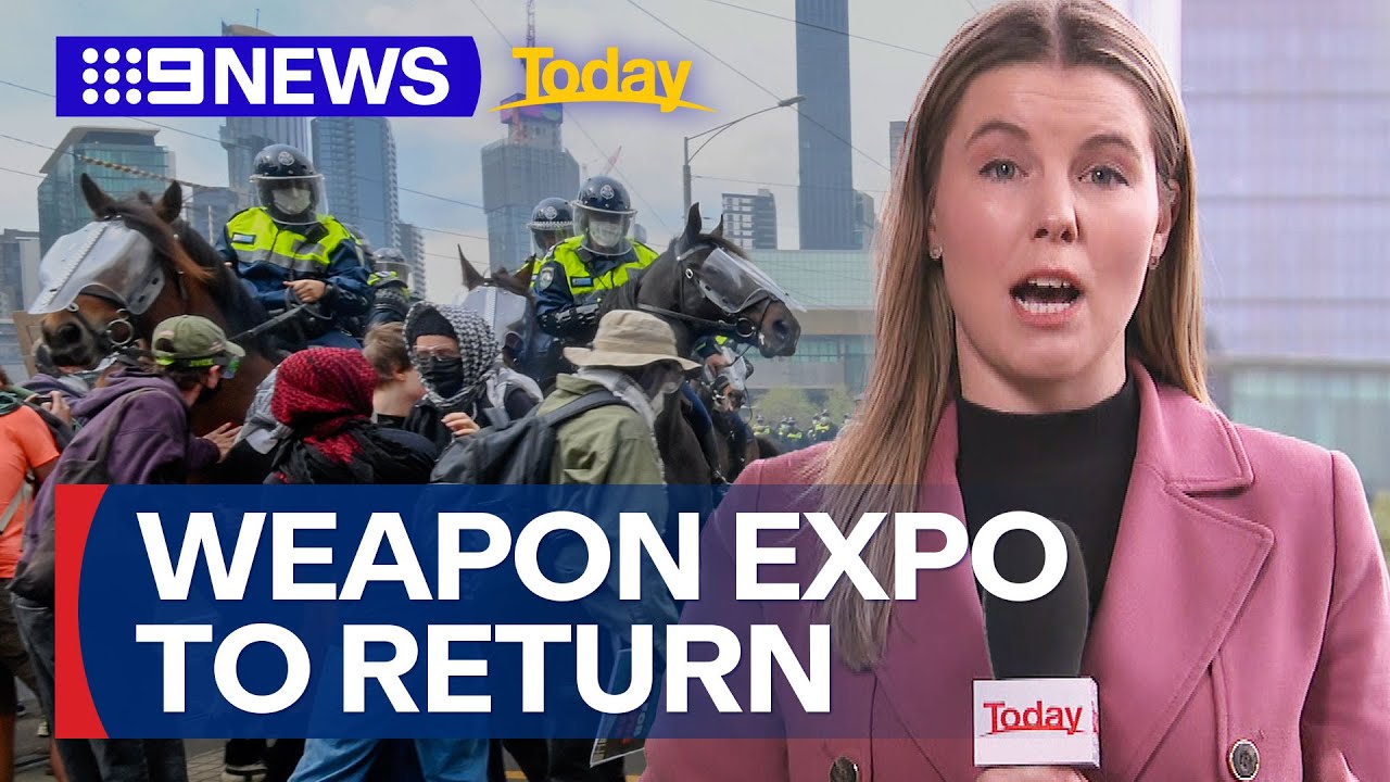 Melbourne's weapons expo set to return despite violent protests | 9 ...