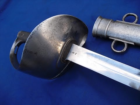 British Antique swords: 1899 pattern cavalry trooper - YouTube