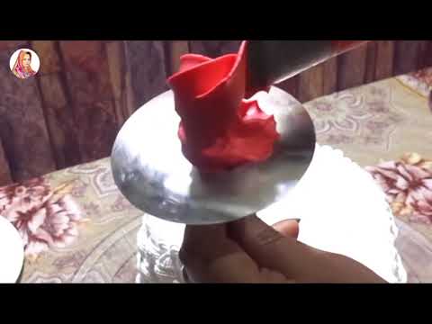 How to make Freshcream Flowers design by || Orignal Baking and Cooking#shorts