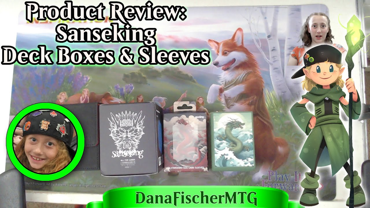 TCG: Product Supplies Review of Sanseking Deck Boxes and Sleeves! - YouTube