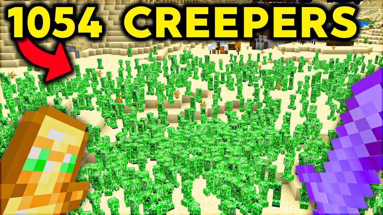 I SPAWNED 1054 CREEPERS In This LIFESTEAL SMP - YouTube