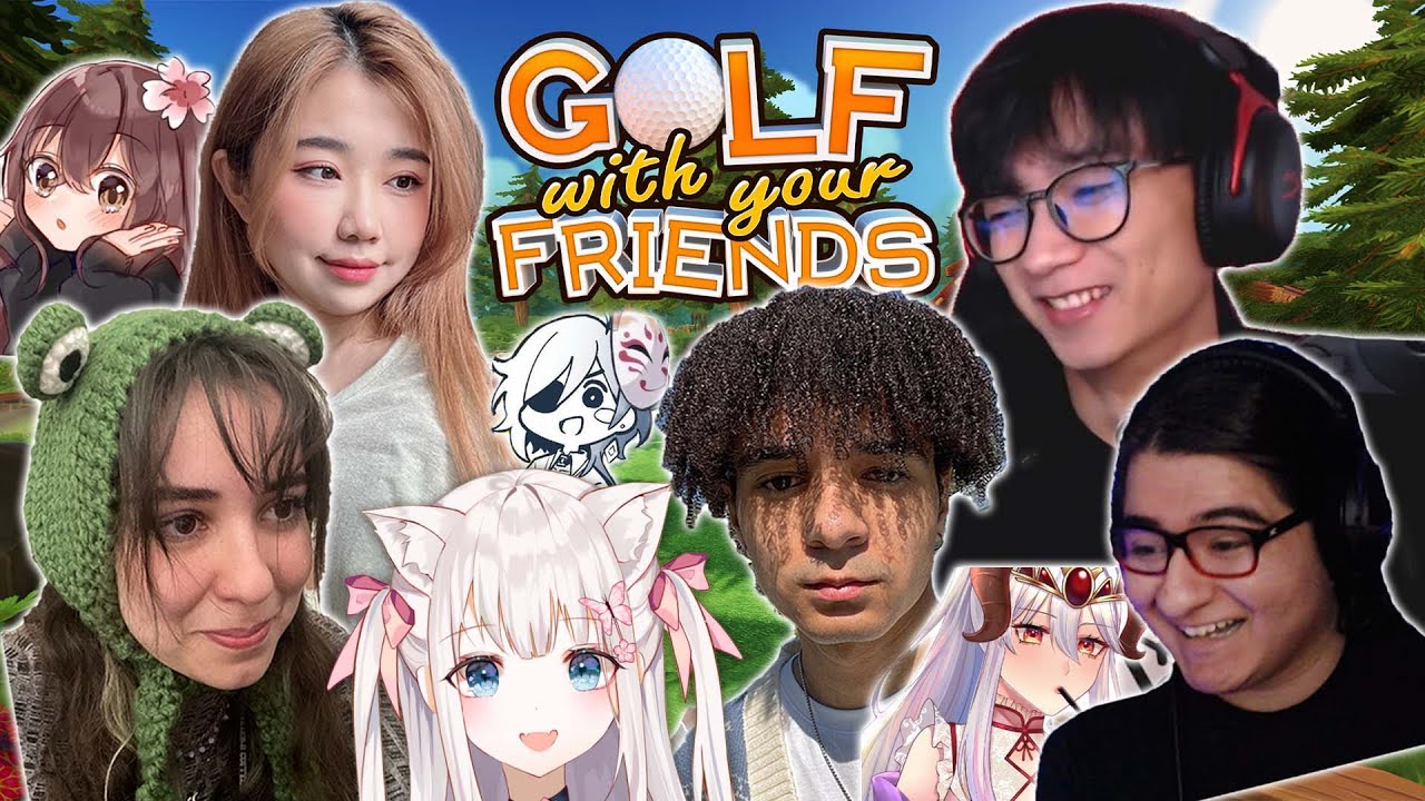 Genshin Streamers play Golf with Friends - YouTube