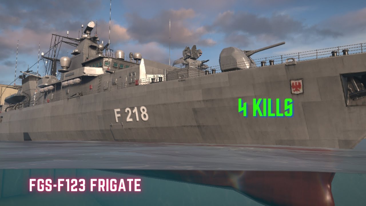 FGS F123 is one of the best ships in Tier 2 Modern Warships - YouTube