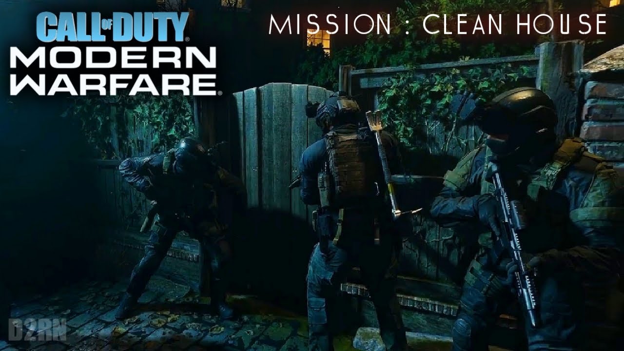 Call Of Duty Modern Warfare - Clean House Mission - YouTube