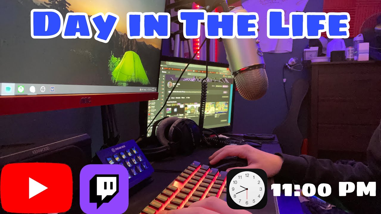 Day in The Life of a High School Content Creator/Twitch Streamer ...