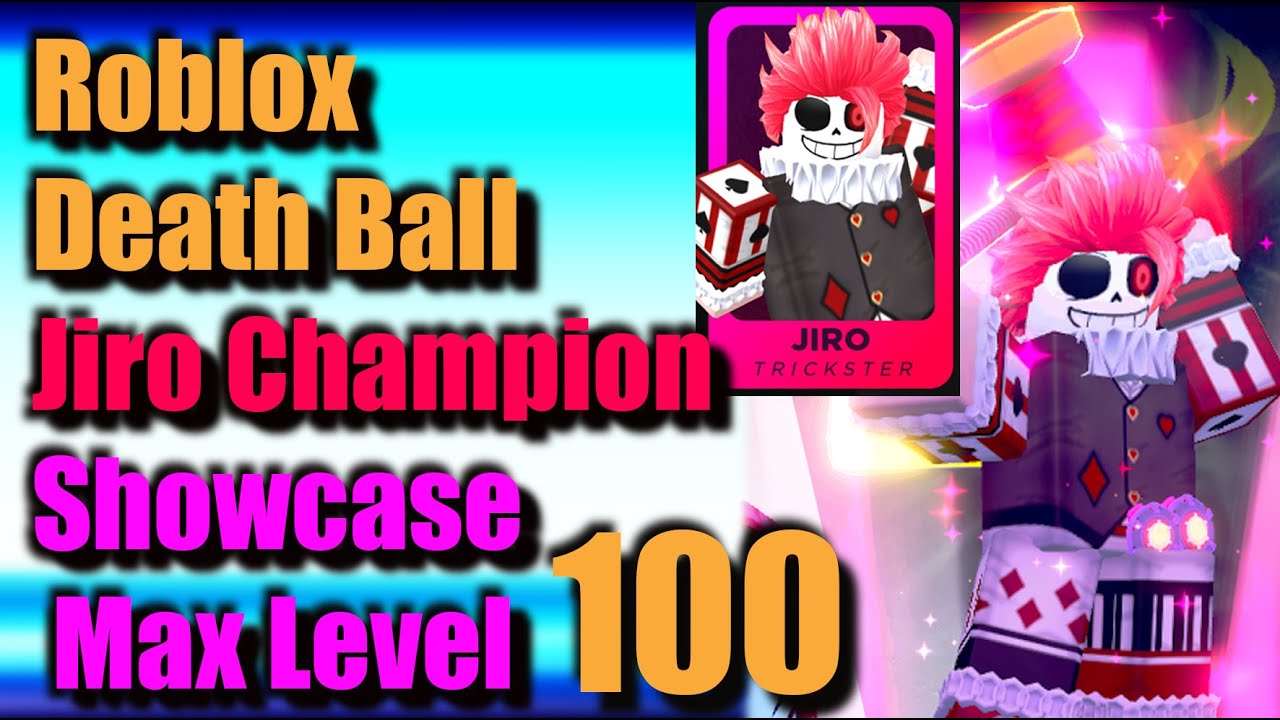 Jiro Champion Showcase - Roblox Death Ball - Max Level Jiro abilities ...