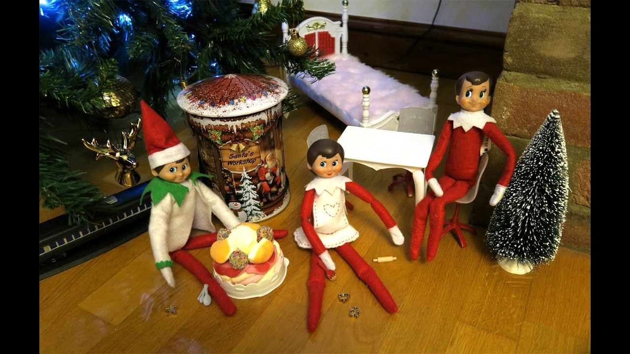 Elf on The shelf are baking a cake - YouTube