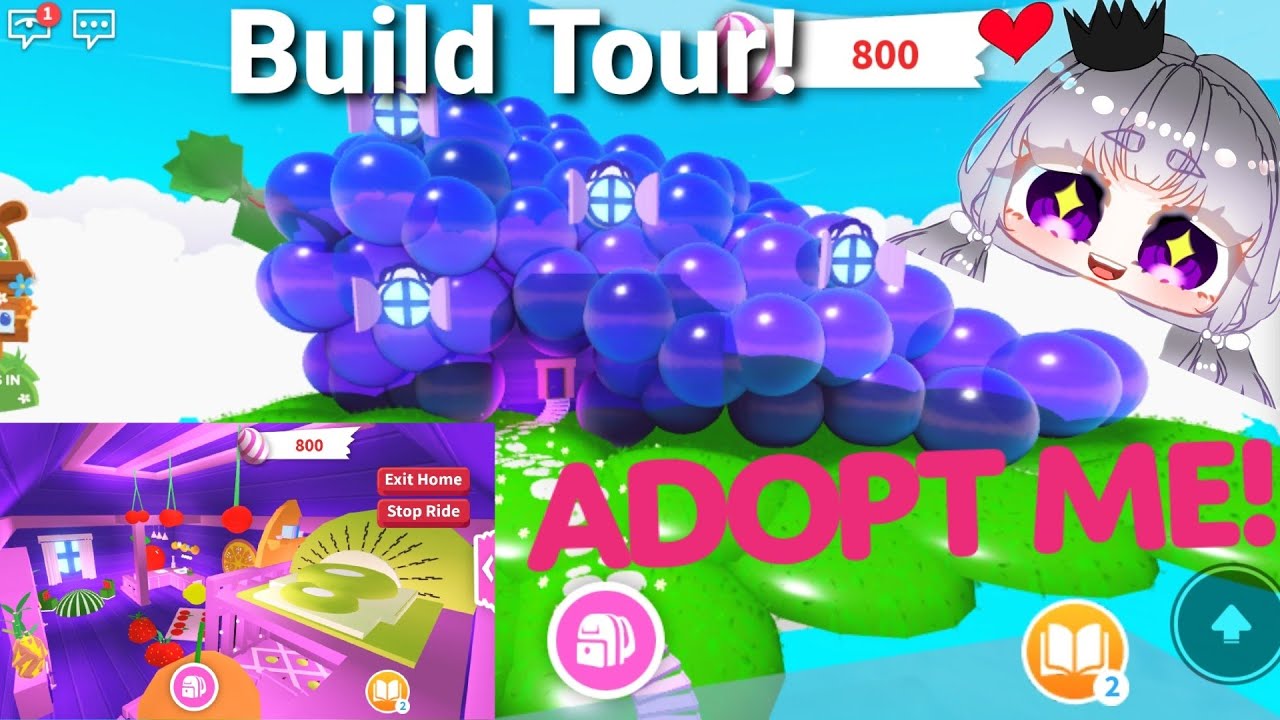 [Build Tour] *Epic* Fruit themed Grape House in Adopt Me! | Roblox # ...