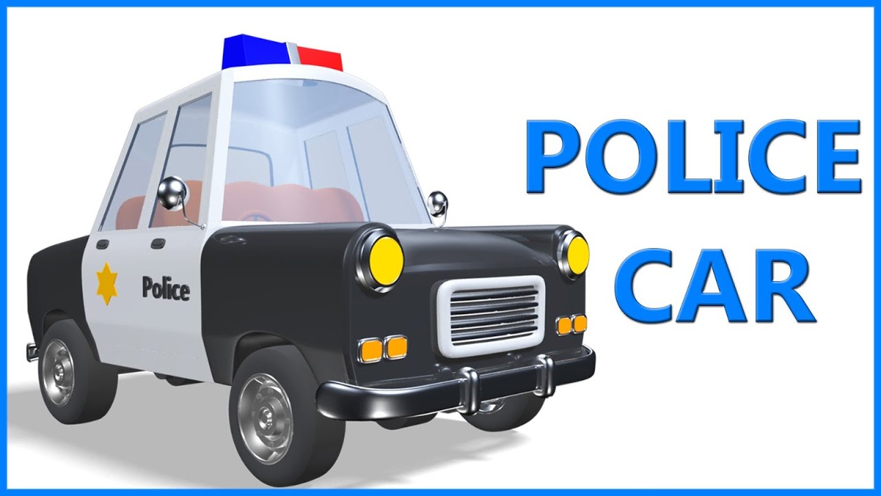 Police Car Cartoon | Cars For Kids | Fun Toy Vehicle - YouTube
