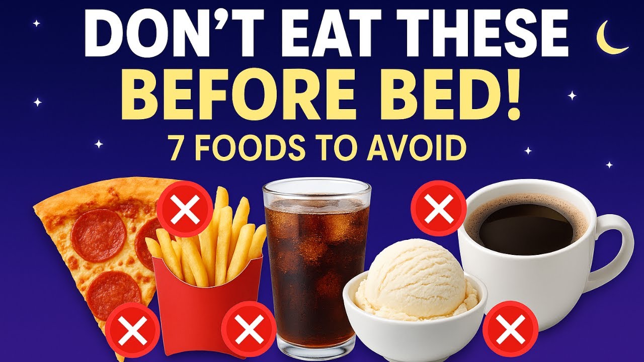 Stop Eating These 7 Foods Before Bed (Eat This Instead) - YouTube