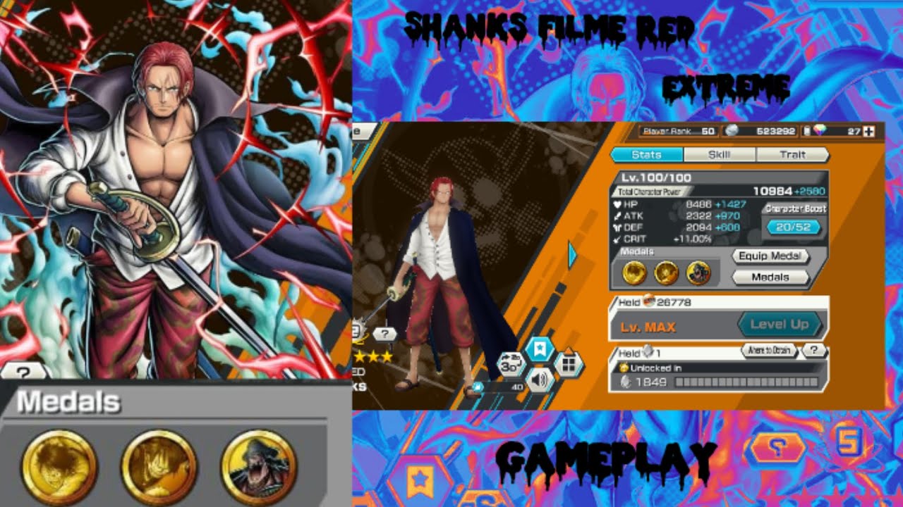 SHANKS FILME RED: GAMEPLAY - YouTube