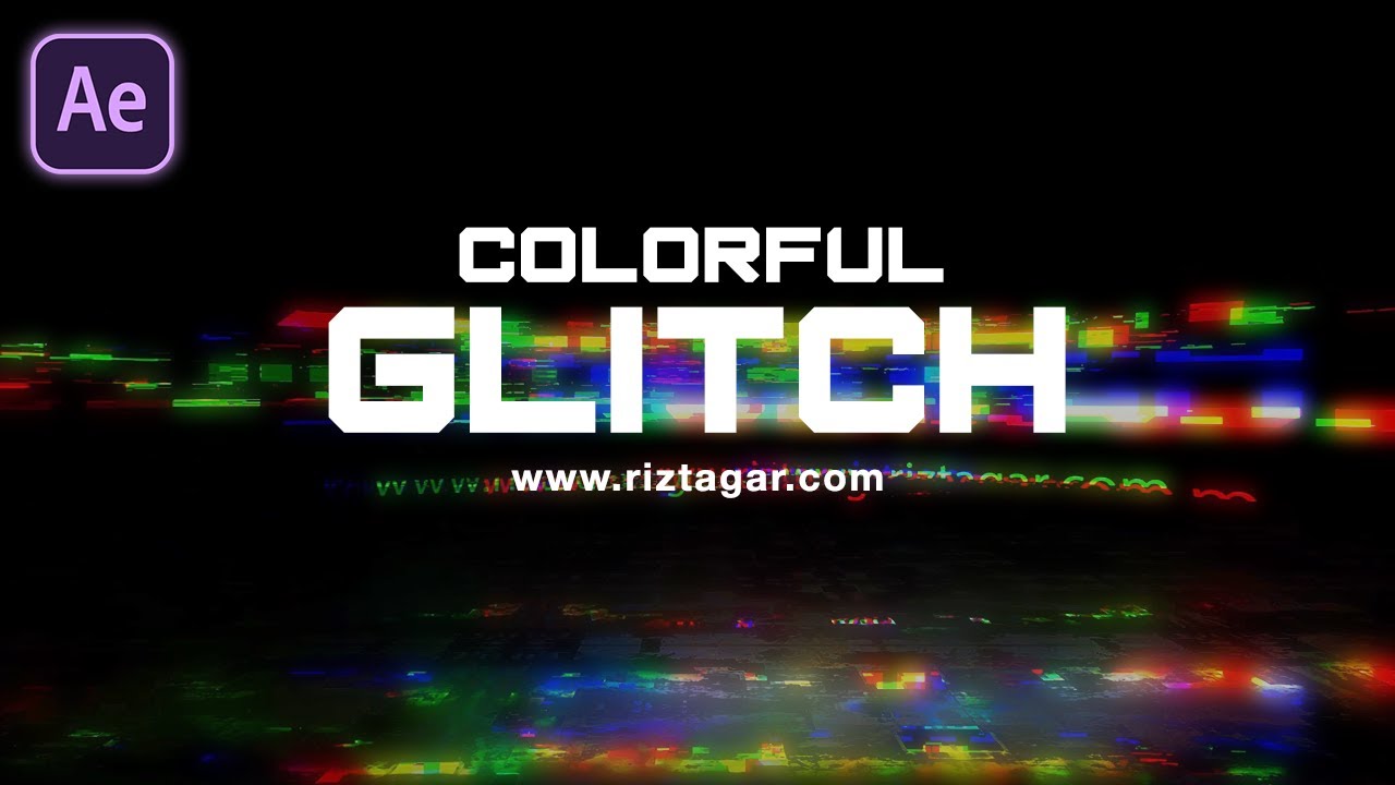 Colorful Glitch Text & Logo Animation in After Effects Tutorial - YouTube