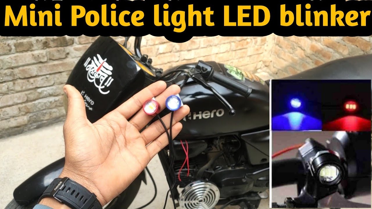 Mini Police light LED blinker। LED blinker Police light💸💯💥⚡😎 - YouTube