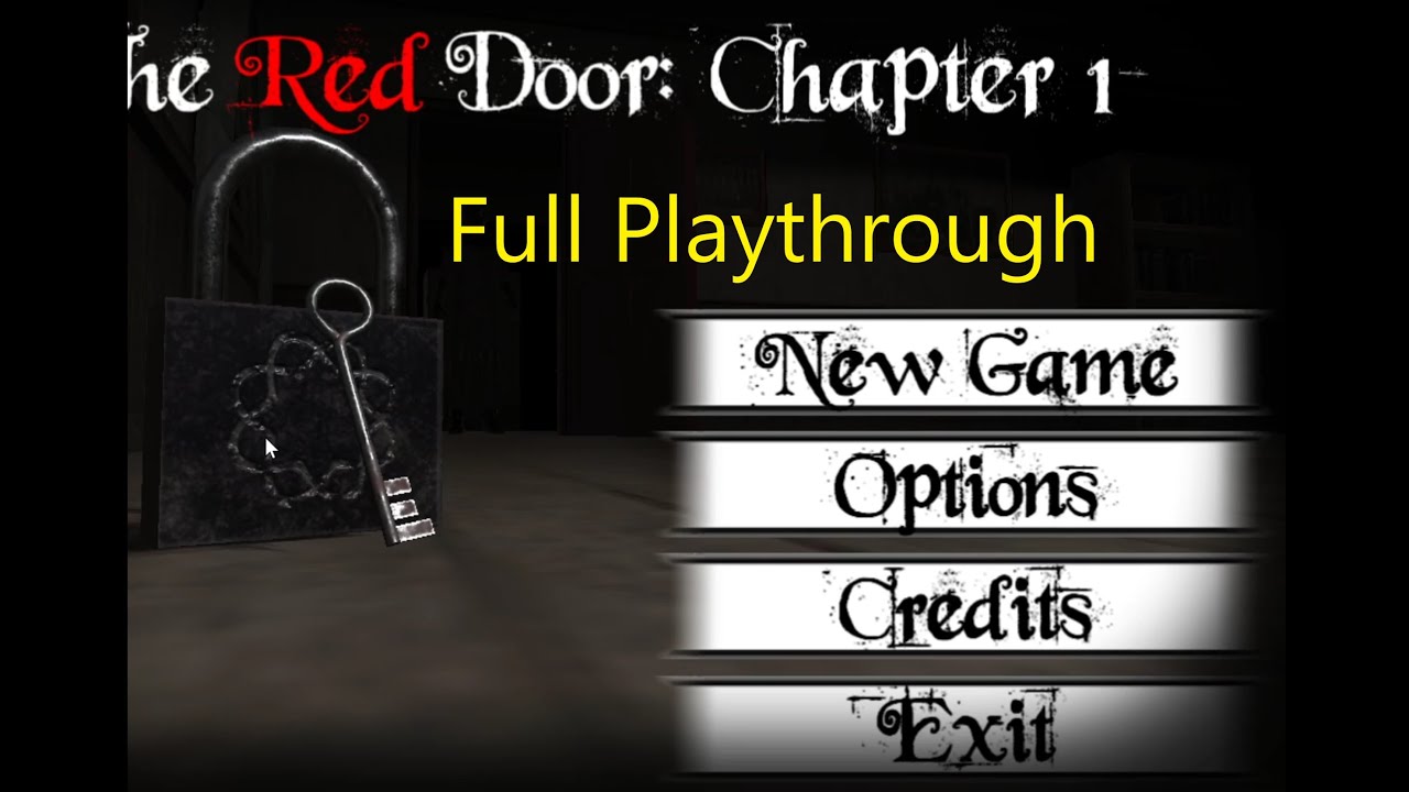 The Red Door - Full Playthough - HORROR GAME - YouTube