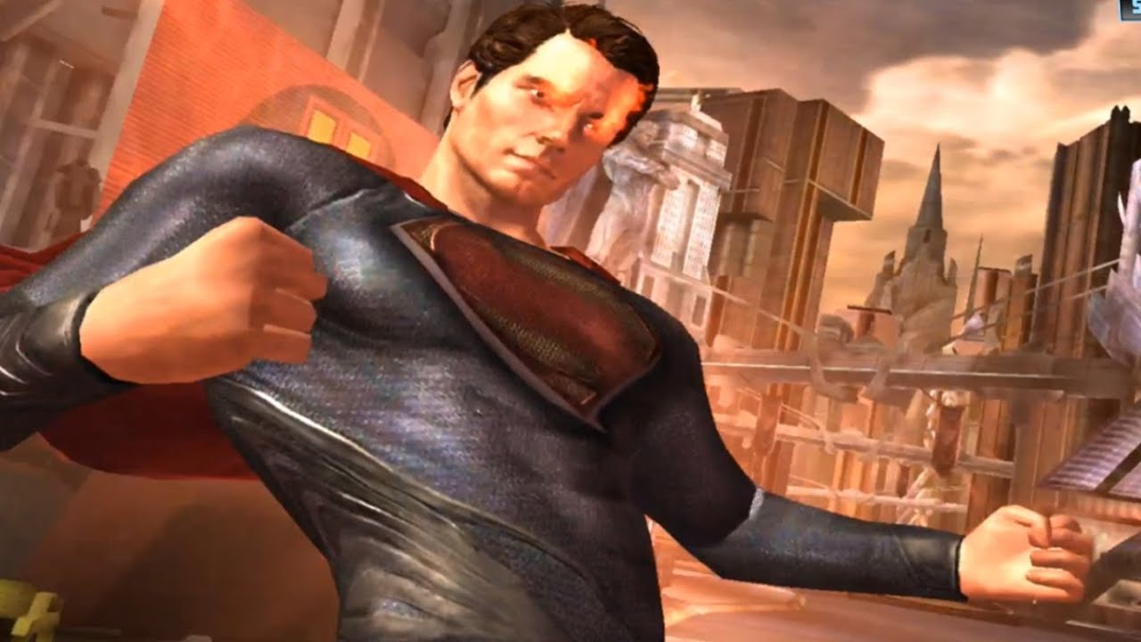 Injustice: Gods Among Us - Man of Steel Superman Super Attack Moves ...