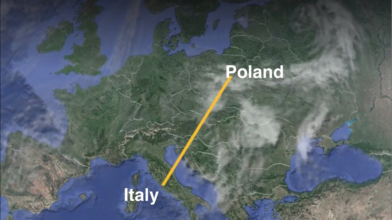 Let us fly at Google Earth Flight simulator | Rome to Warsaw - YouTube